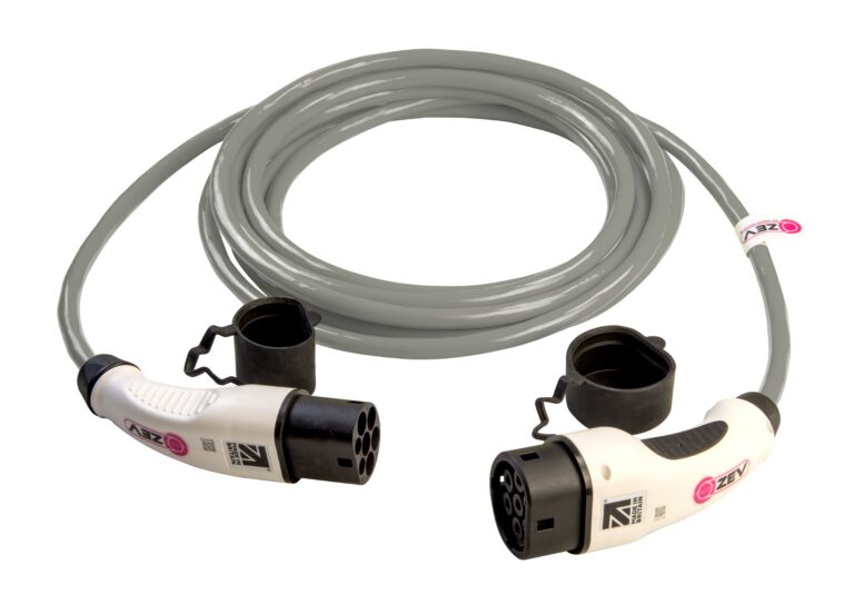 EV Charging Leads Type2-Type2, 32A, 3 Phase, Straight, Discreet Grey ...